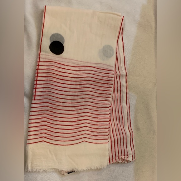 Masai | Accessories | Nwt Masai Red White Black Scarf Wrap | Poshmark